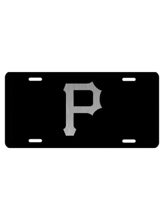 Accents | Pittsburgh Pirates Black Metal Vanity Aluminum License Plate ...